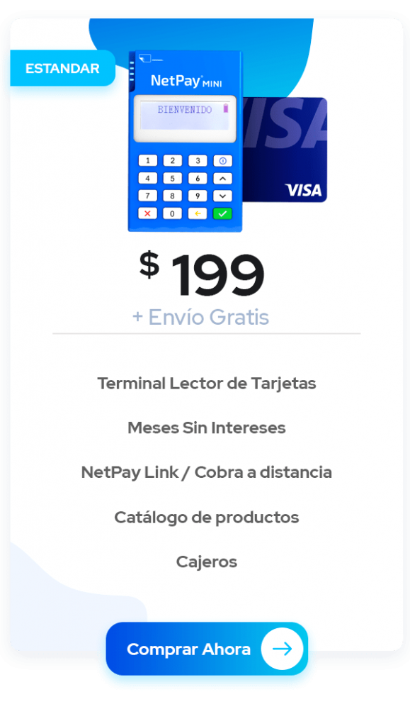 NetPay Smart |Terminal Bancaria | Acepta todas las tarjetas| Envío Gratis